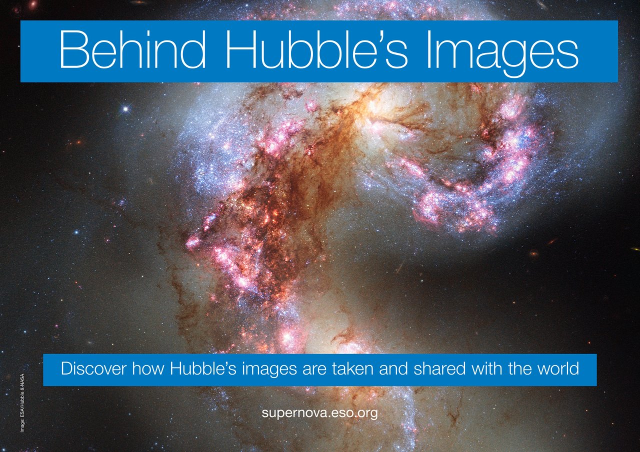 Key visual for the event "Behind Hubble's Images" | ESO Supernova